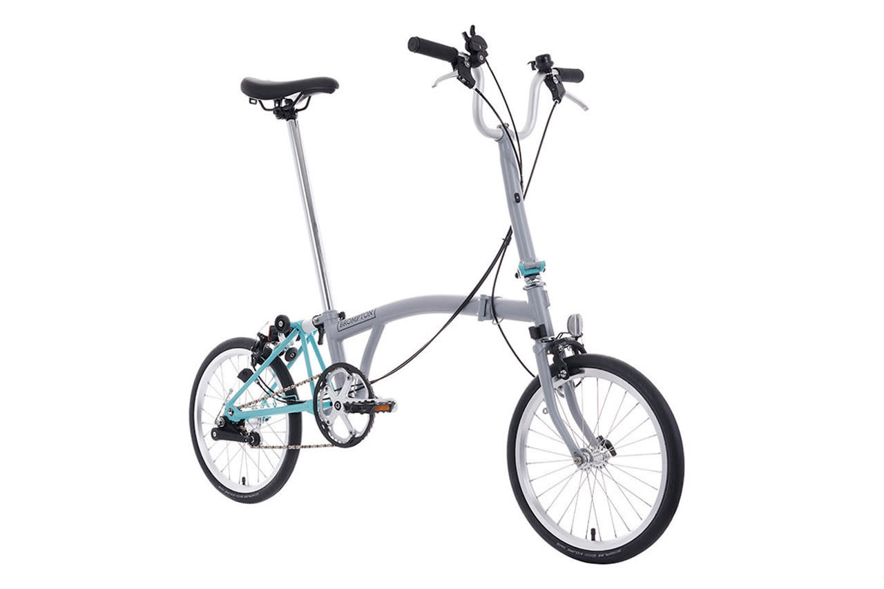 Brompton - Bike - A line Utility, Window Grey/Turkish Green, M ...