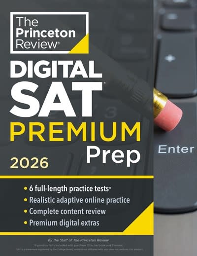 Princeton Review Digital SAT Premium Prep, 2026: 6 Full-Length Practice ...