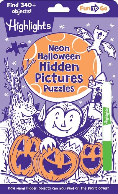 Neon Halloween Hidden Pictures Puzzles by Highlights - Linden Tree Books