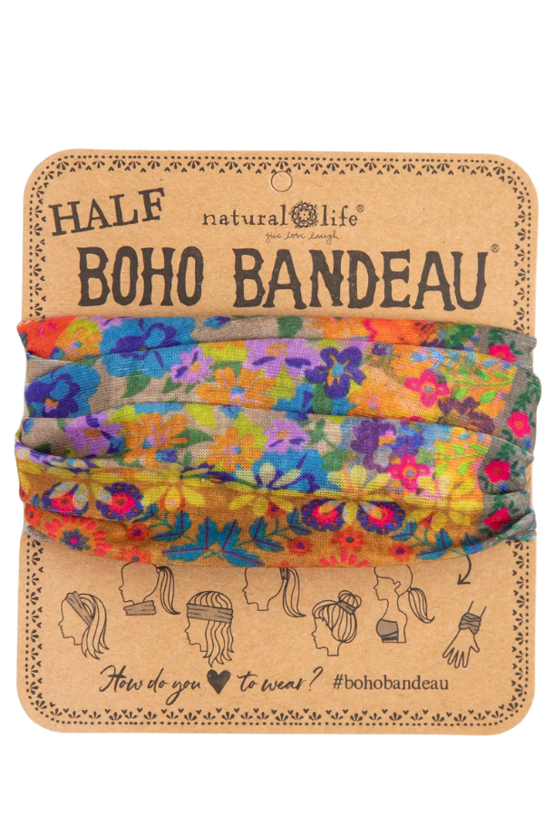 Half Boho Bandeau - Folk Floral Patch - iluvthatstore.com