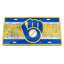 Milwaukee Brewers Vintage License Plate - Packerland Plus