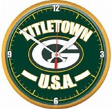 Green Bay Packers Round Clock - Titletown - Packerland Plus