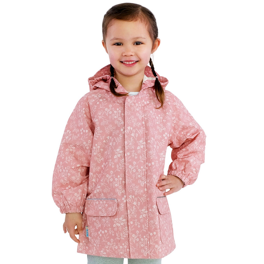 Puddle-Dry Rain Jacket Shell (Thin Liner) Prairie Flowers - Kaos Kids