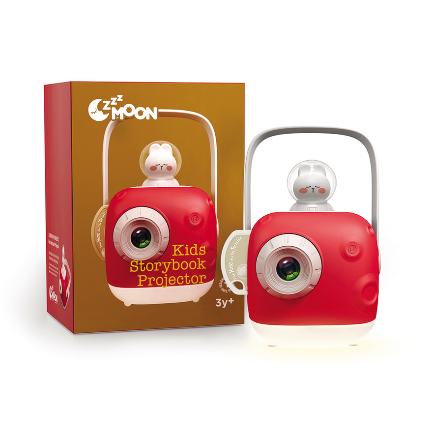 ZzzMOON: Kids Storytelling Projector - Red - Kaos Kids