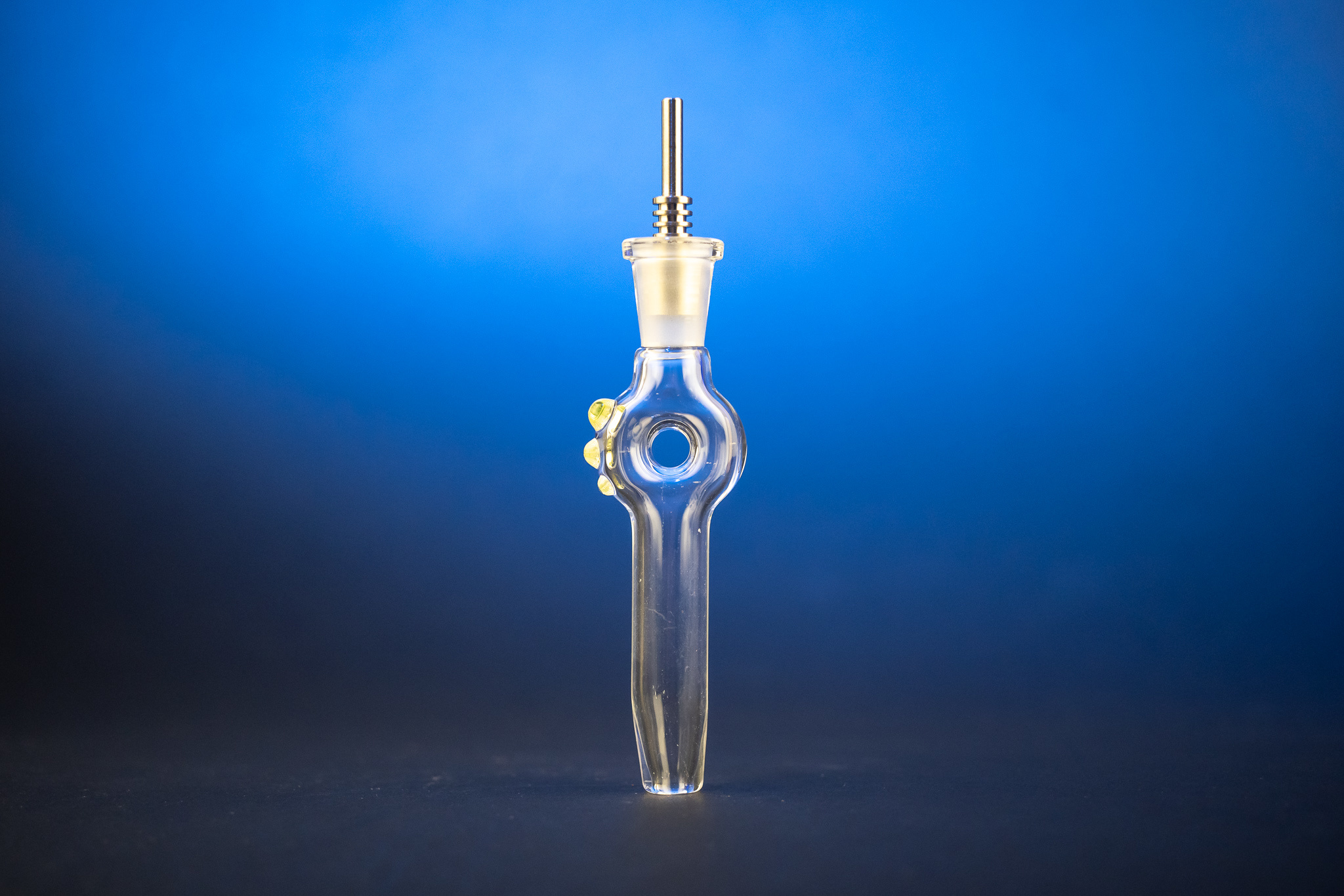Mears Glass Economy Donut Straw w/Ti - BC Smokeshop