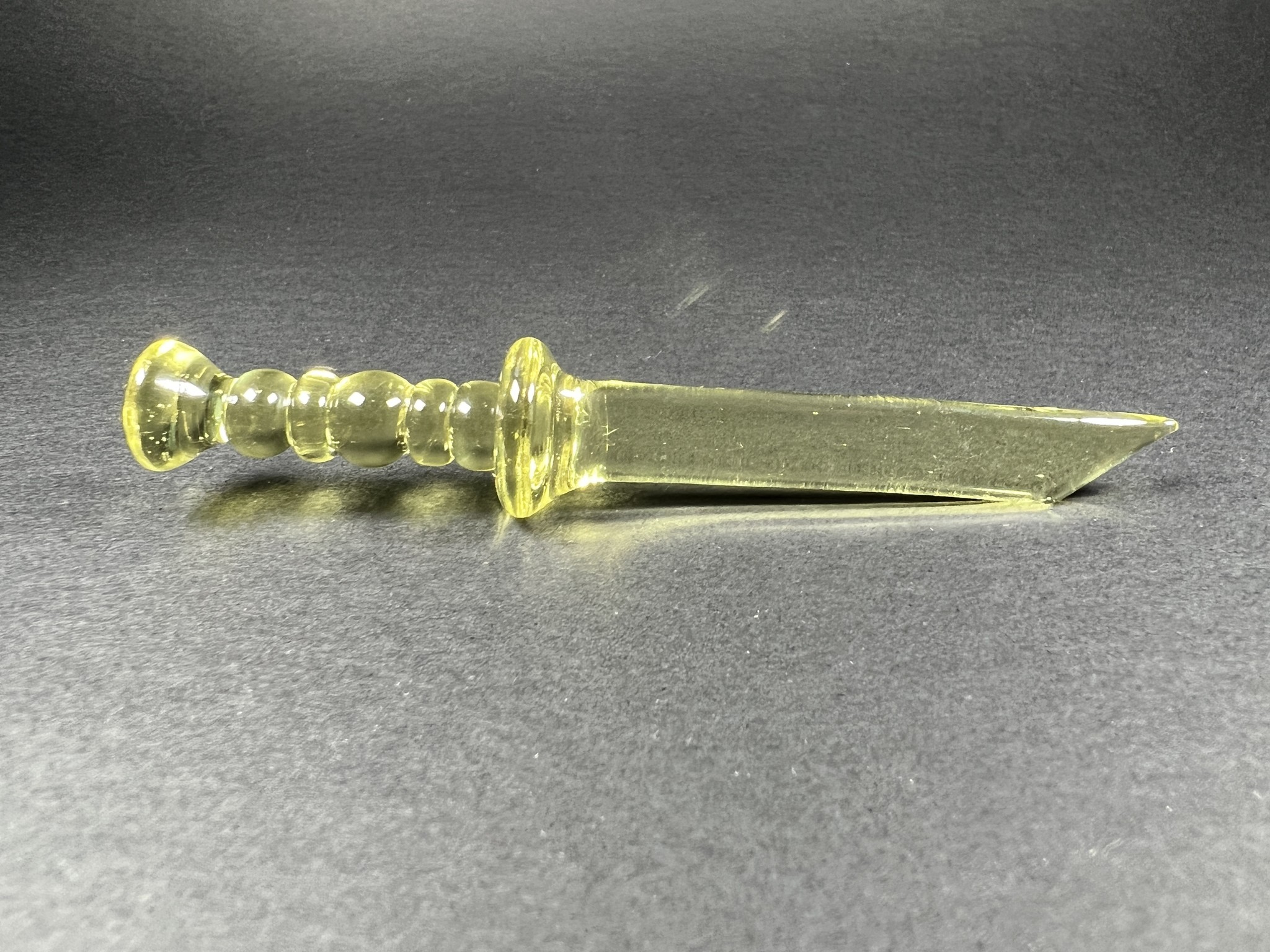 Know Ego Glass Chokuto Blade Tool Colored #60 - BC Smokeshop