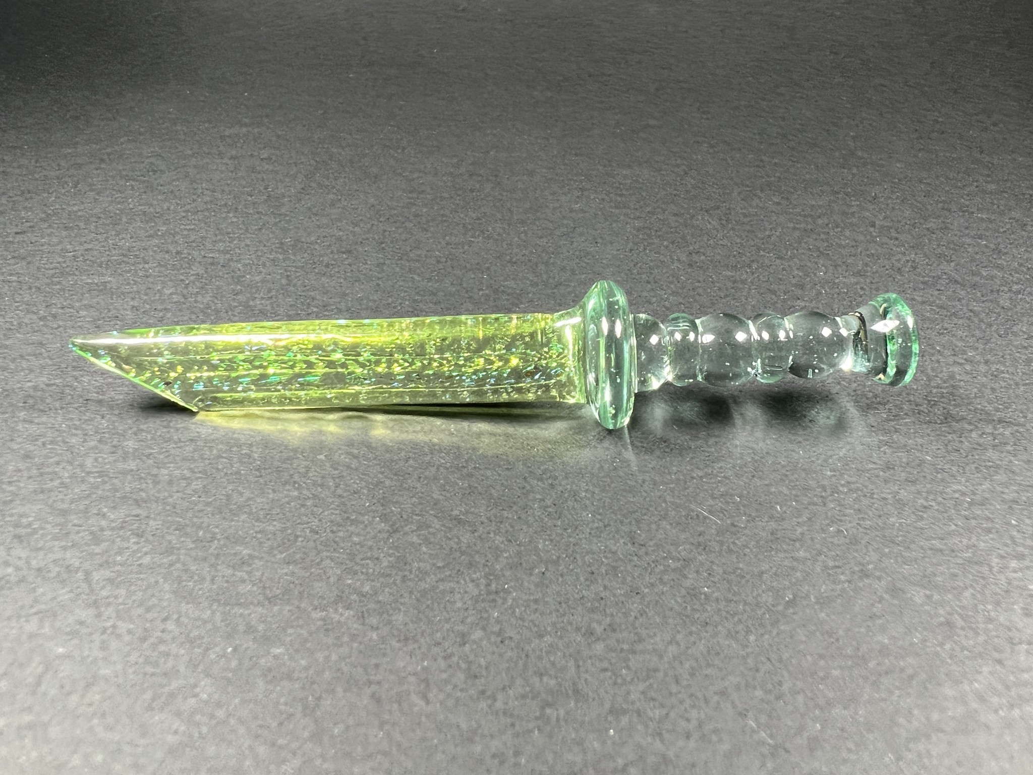 Know Ego Glass Chokuto Blade Tool Dichro #52 - BC Smokeshop