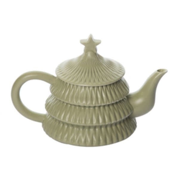 Dolomite Sculpted Tree Teapot - The Christmas Shoppe