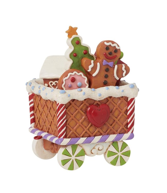Gingerbread Train Car Figurine - The Christmas Shoppe