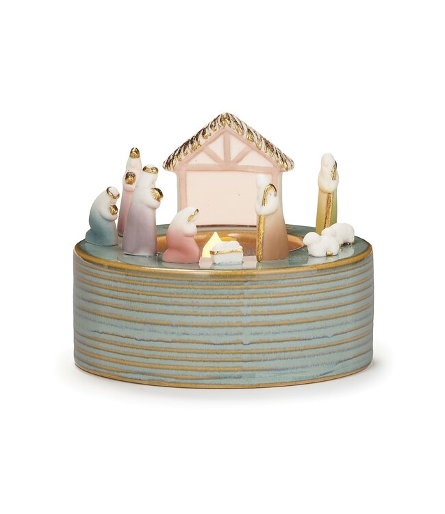 Nativity Tea Light Holder - The Christmas Shoppe