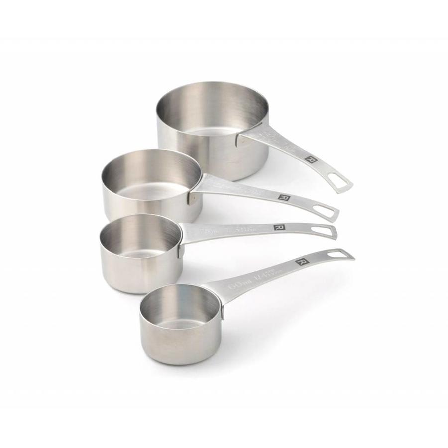 Set of 4 Stainless Steel Measuring Cups - Boutique RICARDO
