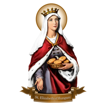 St. Elizabeth of Hungary Decal - Queen of Angels Catholic Store