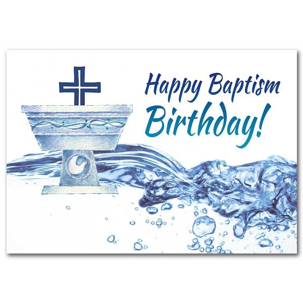The Printery House Happy Baptism Birthday! (Baptism Anniversary Card ...