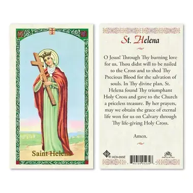 St. Helena Laminated Holy Card - Queen of Angels Catholic Store