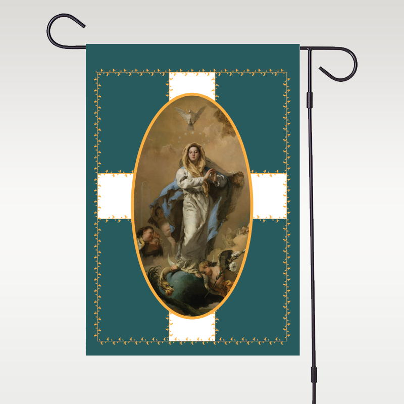 December – The Immaculate Conception of Mary Garden Flag - Queen of ...