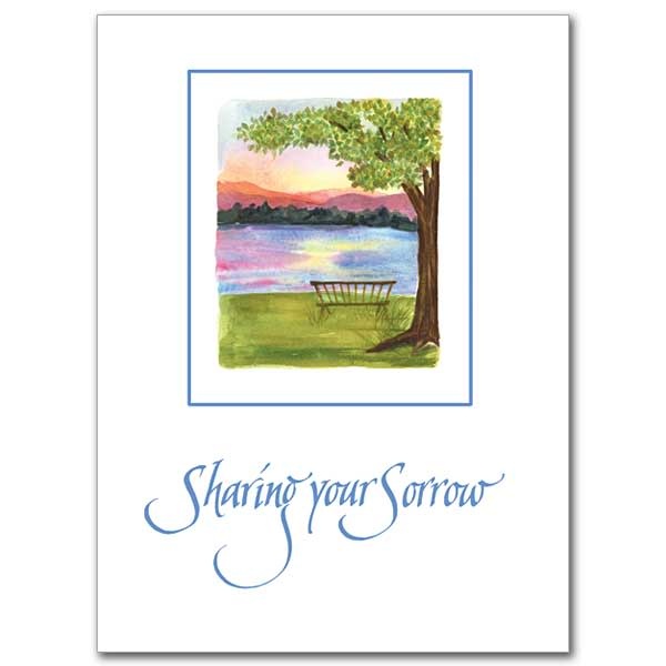 The Printery House Sharing Your Sorrow Sympathy Card - Queen of Angels ...