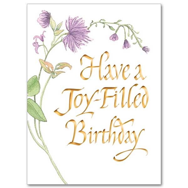 The Printery House Joy-Filled Birthday Card - Queen of Angels Catholic ...