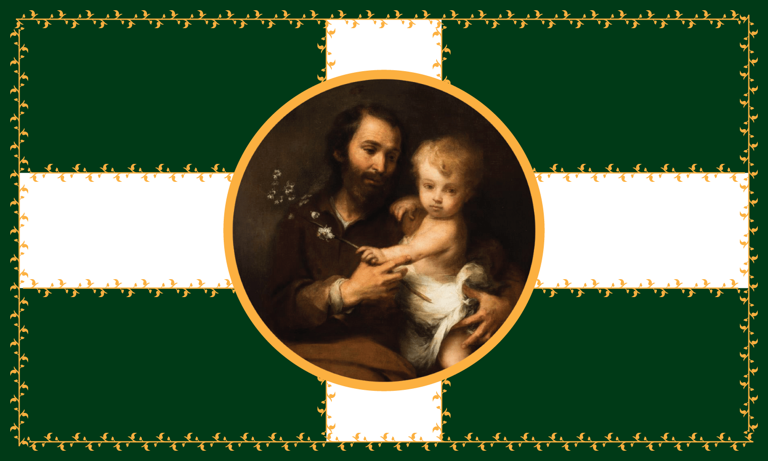 March – St Joseph Catholic Flag - Queen of Angels Catholic Store