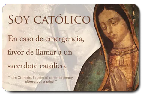 Catholic ID Soy Catolico ID Card - Queen of Angels Catholic Store