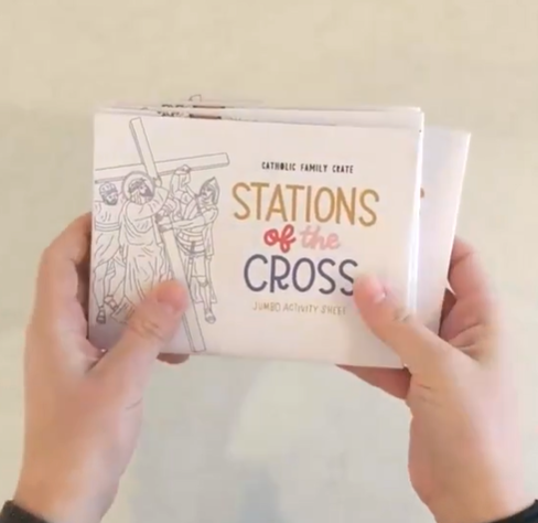 Stations Of The Cross: Jumbo Activity Sheet - Queen of Angels Catholic ...