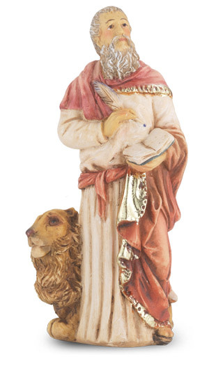 WJ Hirten 4" Statue with Prayer Card St. Mark - Queen of Angels ...