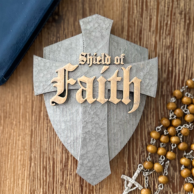 3D Printed Shield of Faith - Large - Queen of Angels Catholic Store