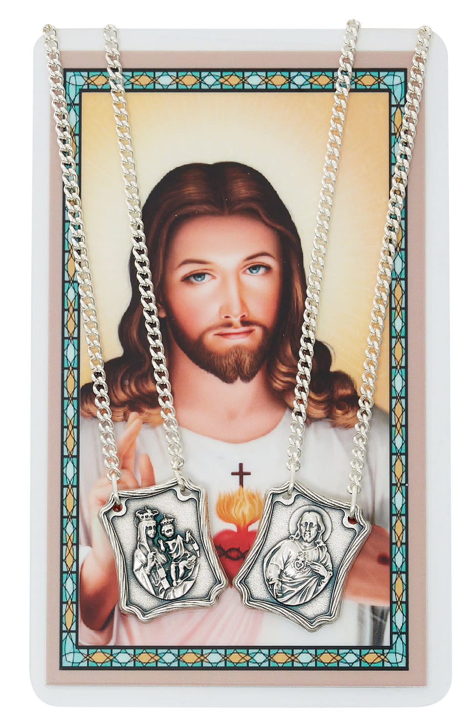 Scapular Pendant & Prayer Card - Queen of Angels Catholic Store