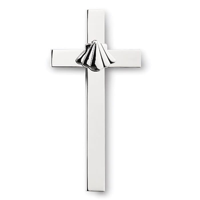 Roman, Inc Baptism Wall Cross with Shell - Silver-Tone - Queen of ...