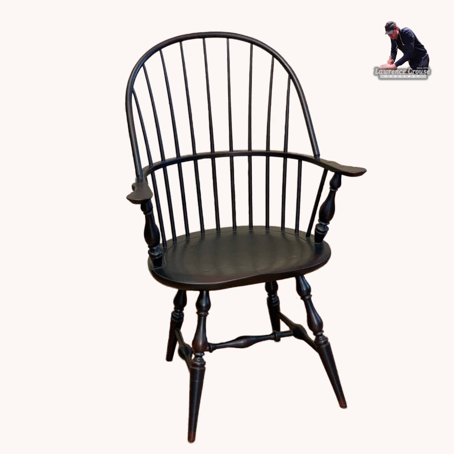 Sack Back Arm Chair - Primitive Chairs & Furniture - Early American ...