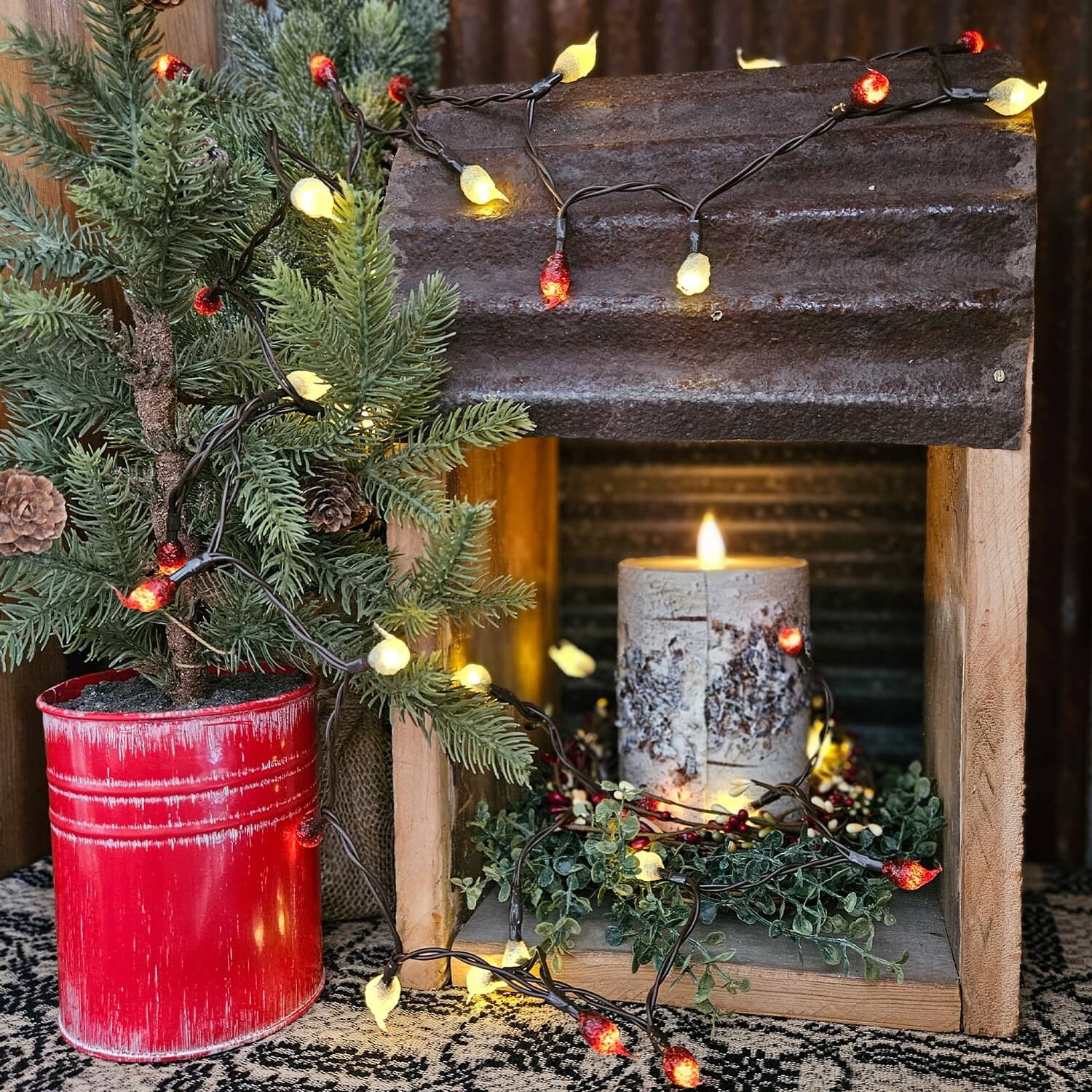 Teeny Rice Lights Peppermint Stick 50 Count | Nana's Farmhouse - Nana's ...