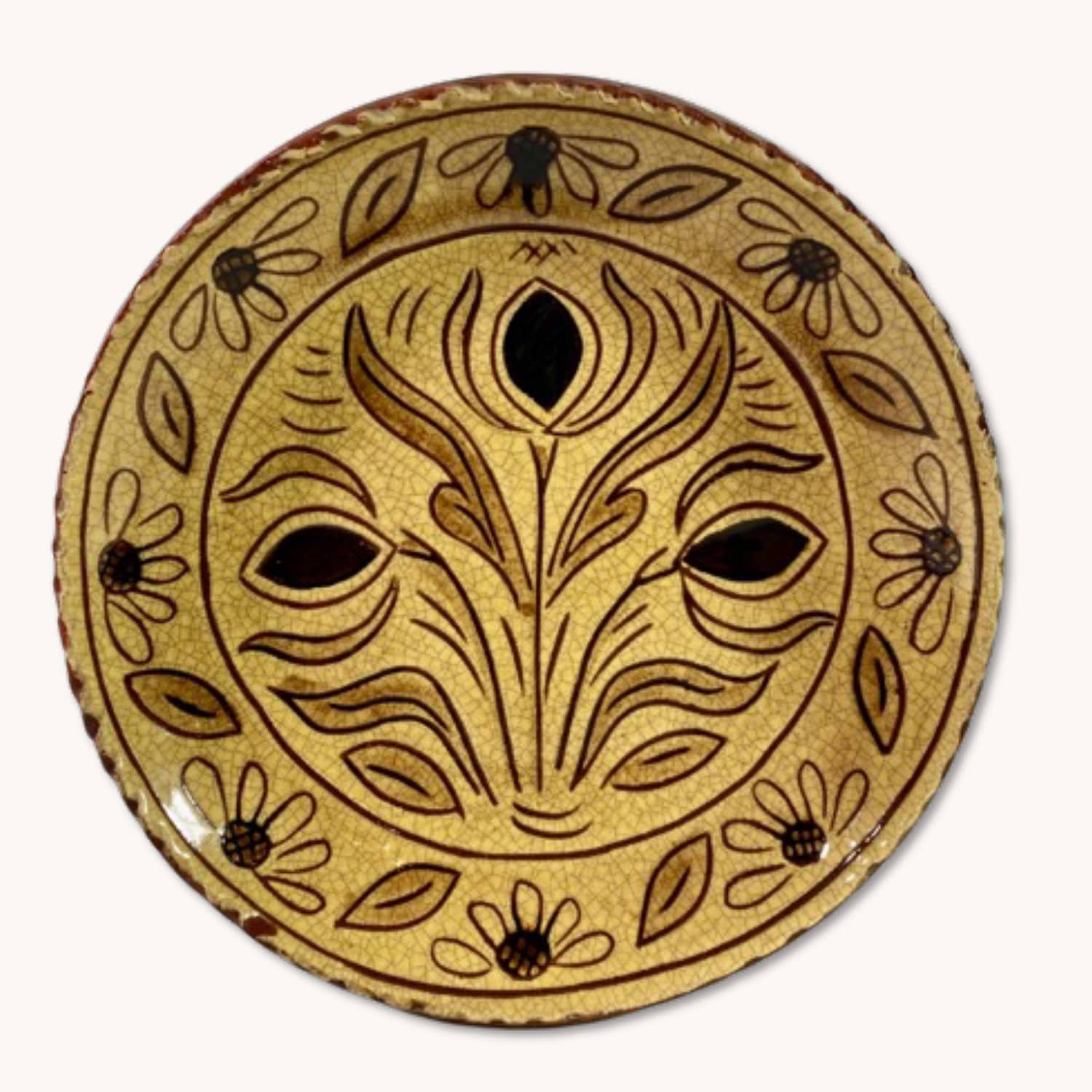 Three Tulip Pottery Plate | Nana's Farmhouse - Nana's Farmhouse