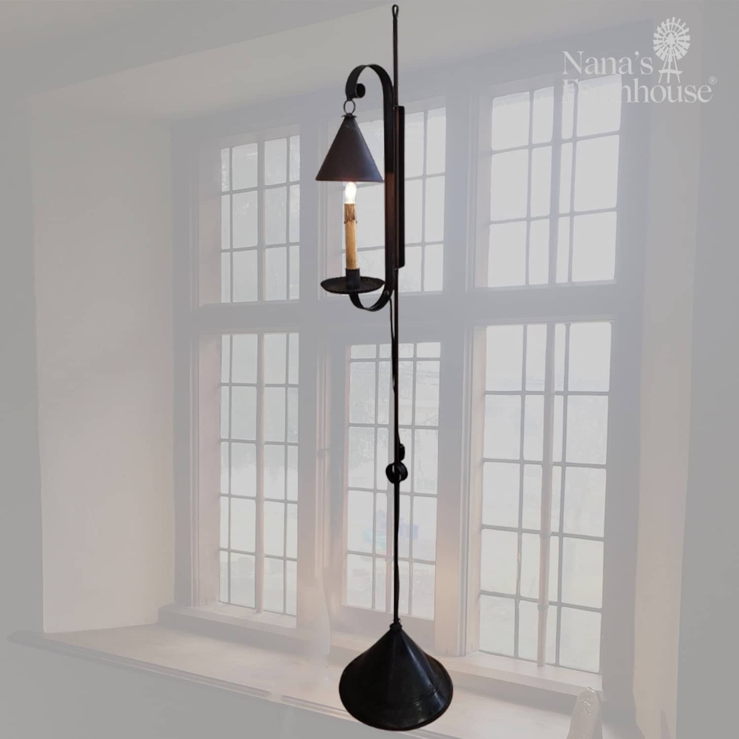 Colonial Floor Lamp Bell with Reflector 55" | Nana's Farmhouse - Nana's ...