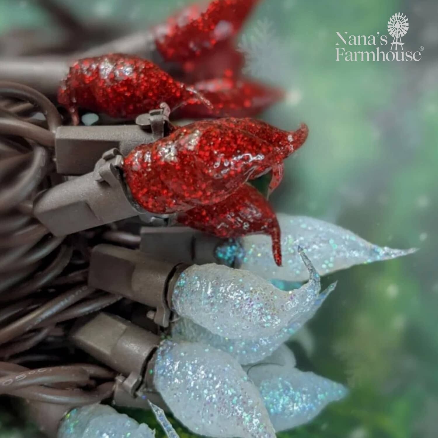 Teeny Rice Lights Peppermint Stick 20 Count | Nana's Farmhouse - Nana's ...