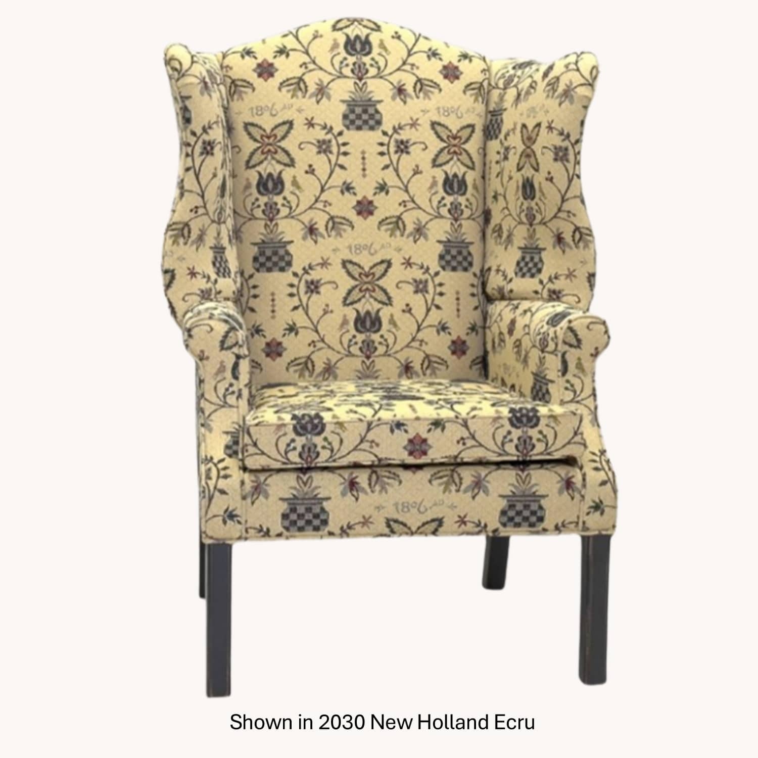 Colonial wingback chair store