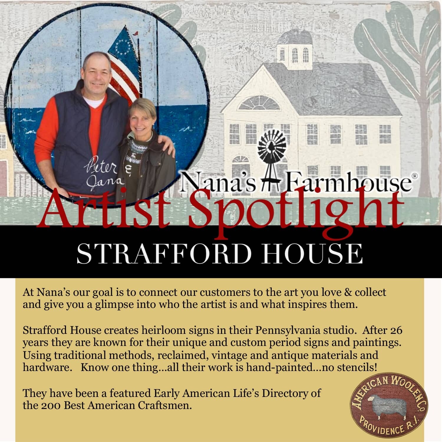 Primitive Village Houses Sign | Nana's Farmhouse - Nana's Farmhouse