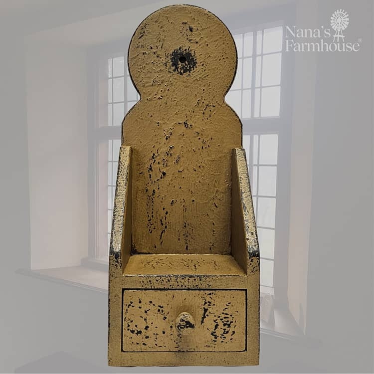 Primitive Sconce with Drawer Round Top | Nana's Farmhouse - Nana's ...