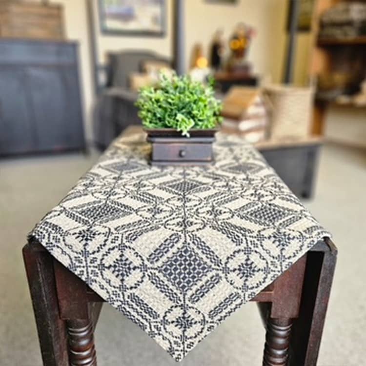 Cambridge Black over Tan Table Square 34" | Nana's Farmhouse - Nana's ...