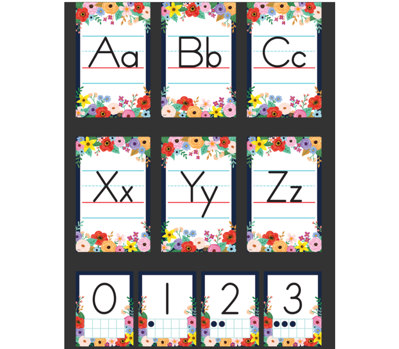 Wildflowers Alphabet Bulletin Board - Learning Tree Educational Store Inc.
