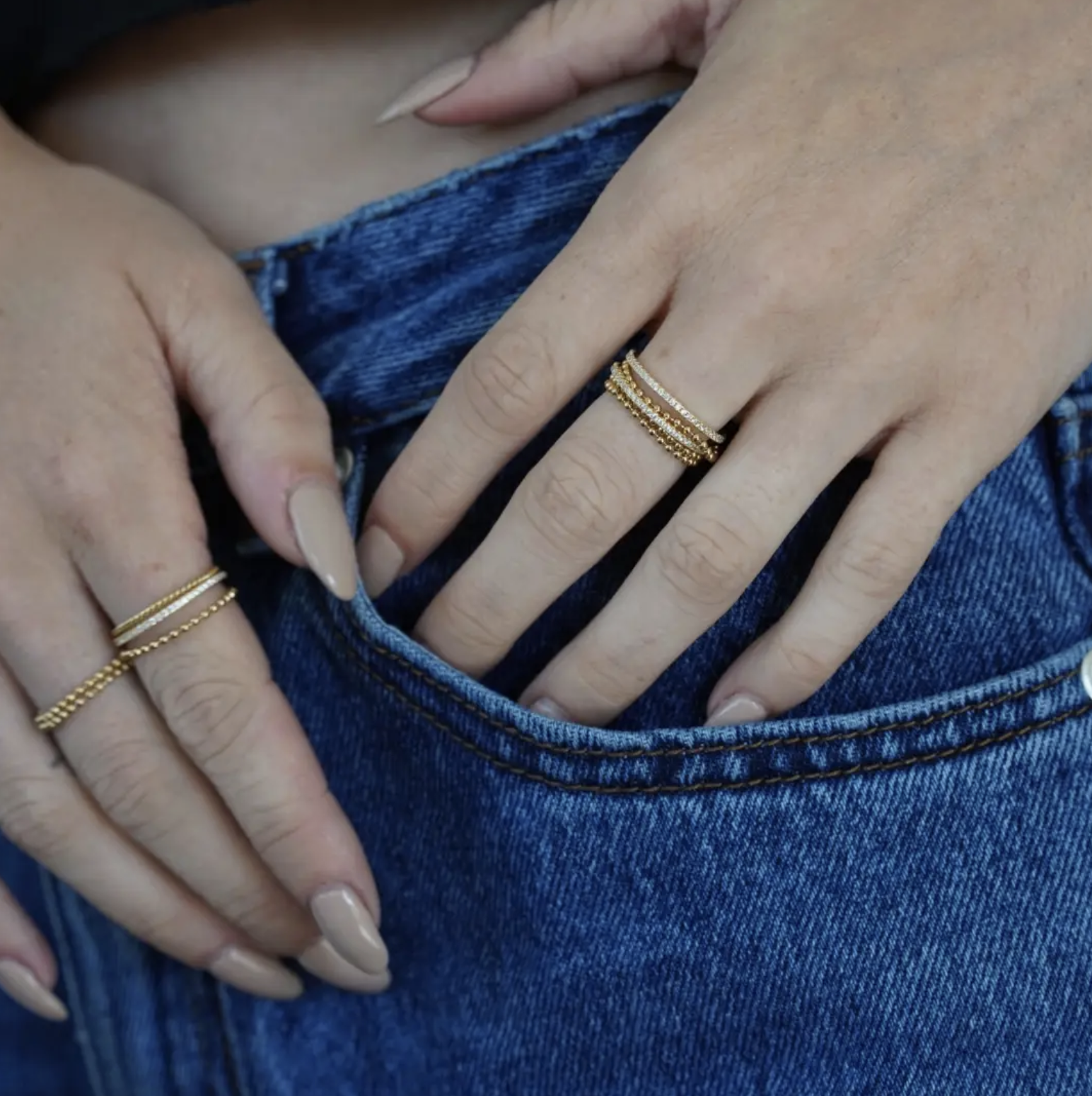 May Martin Ball Chain Ring - Ladybird