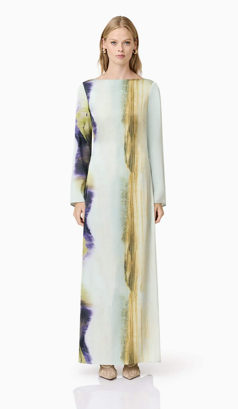CURAAE Willow Satin Maxi Dress - Ladybird
