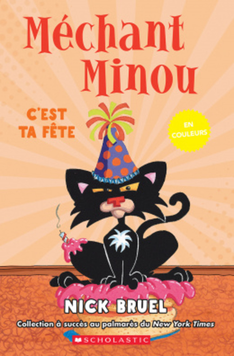 LIVRE - MÉCHANT MINOU EN COULEURS : C'EST TA FÊTE - La Petite Penderie