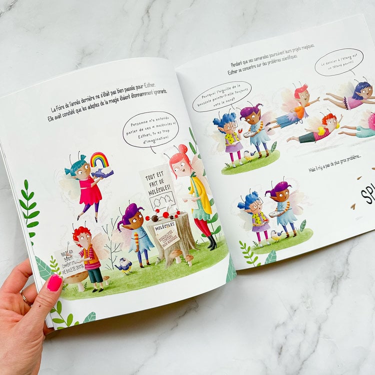 LIVRE -LA FÉE SCIENTIFIQUE : SOLIDE, LIQUIDE, GAZEUX - La Petite Penderie