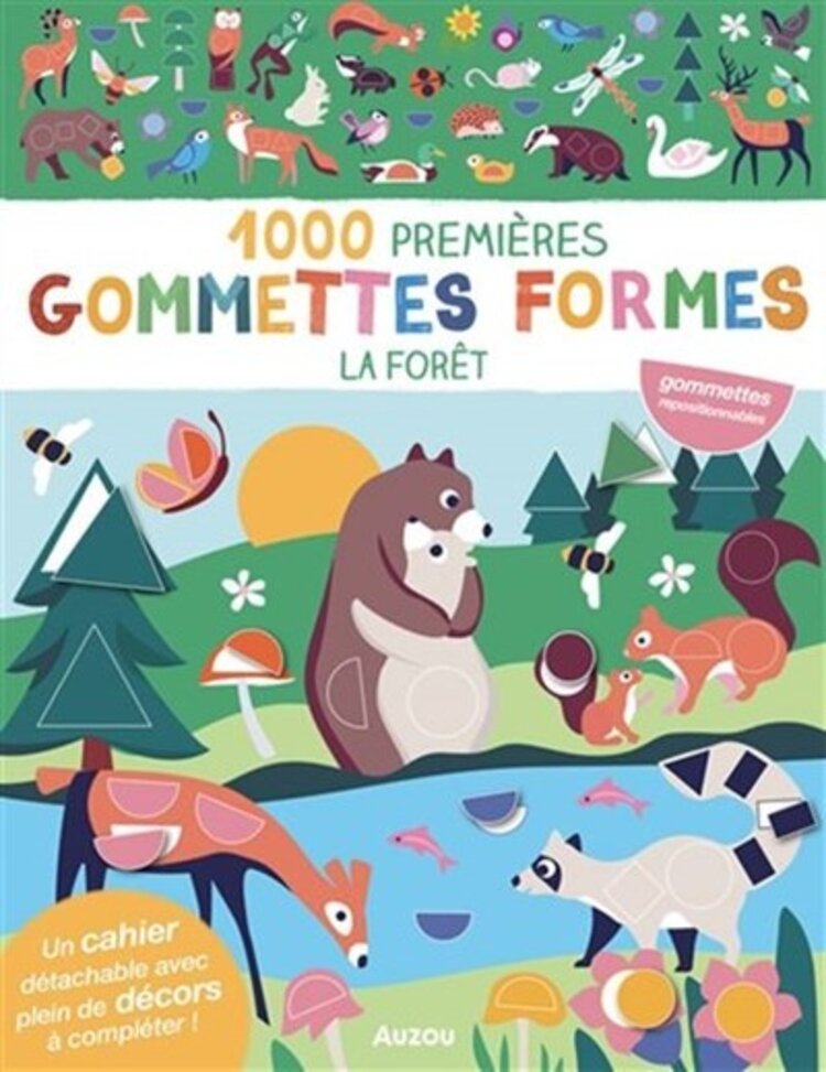 1000 PREMIÈRES GOMMETTES FORMES : LA FORÊT - La Petite Penderie