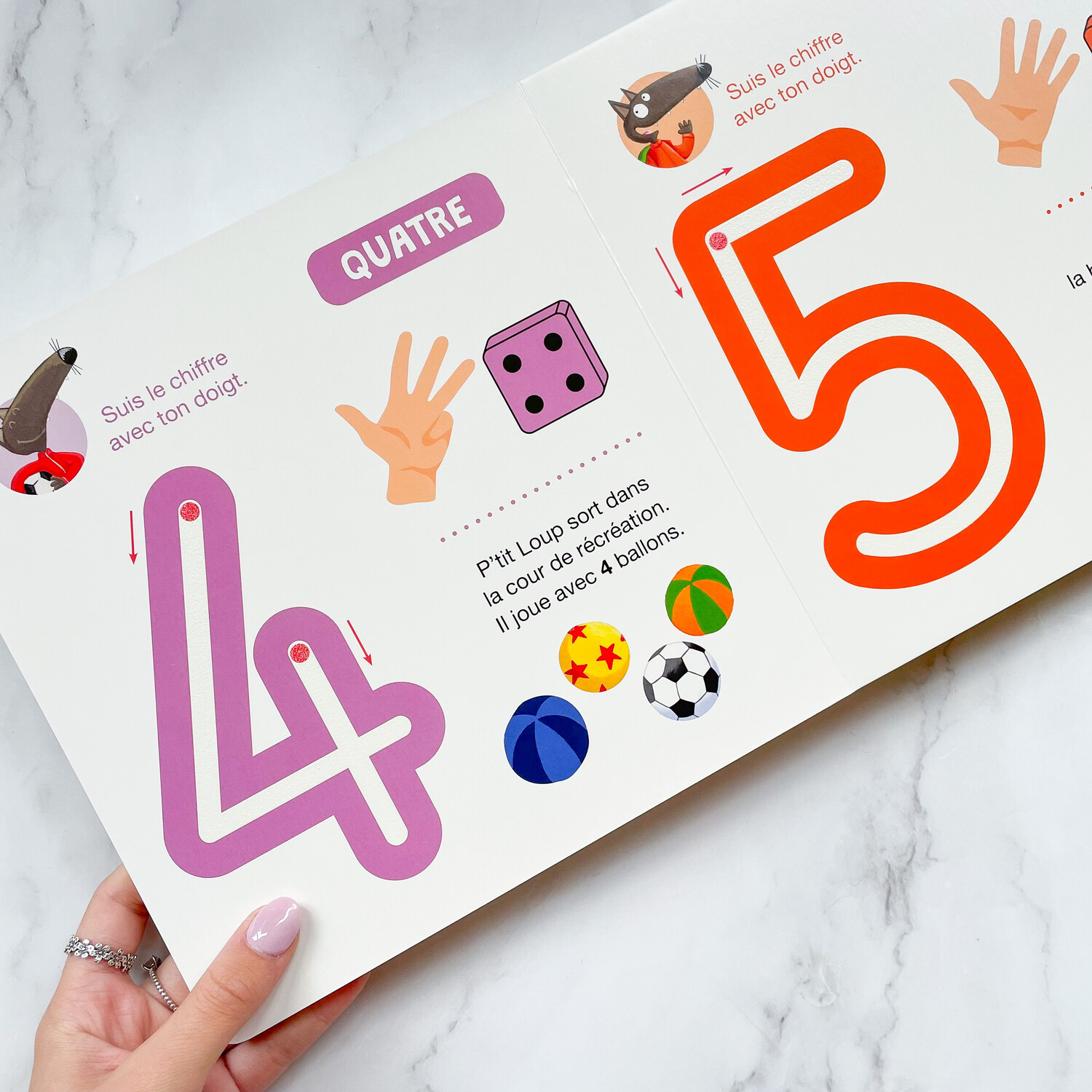 LIVRE - J'APPRENDS AVEC P'TIT LOUP LES CHIFFRES - La Petite Penderie