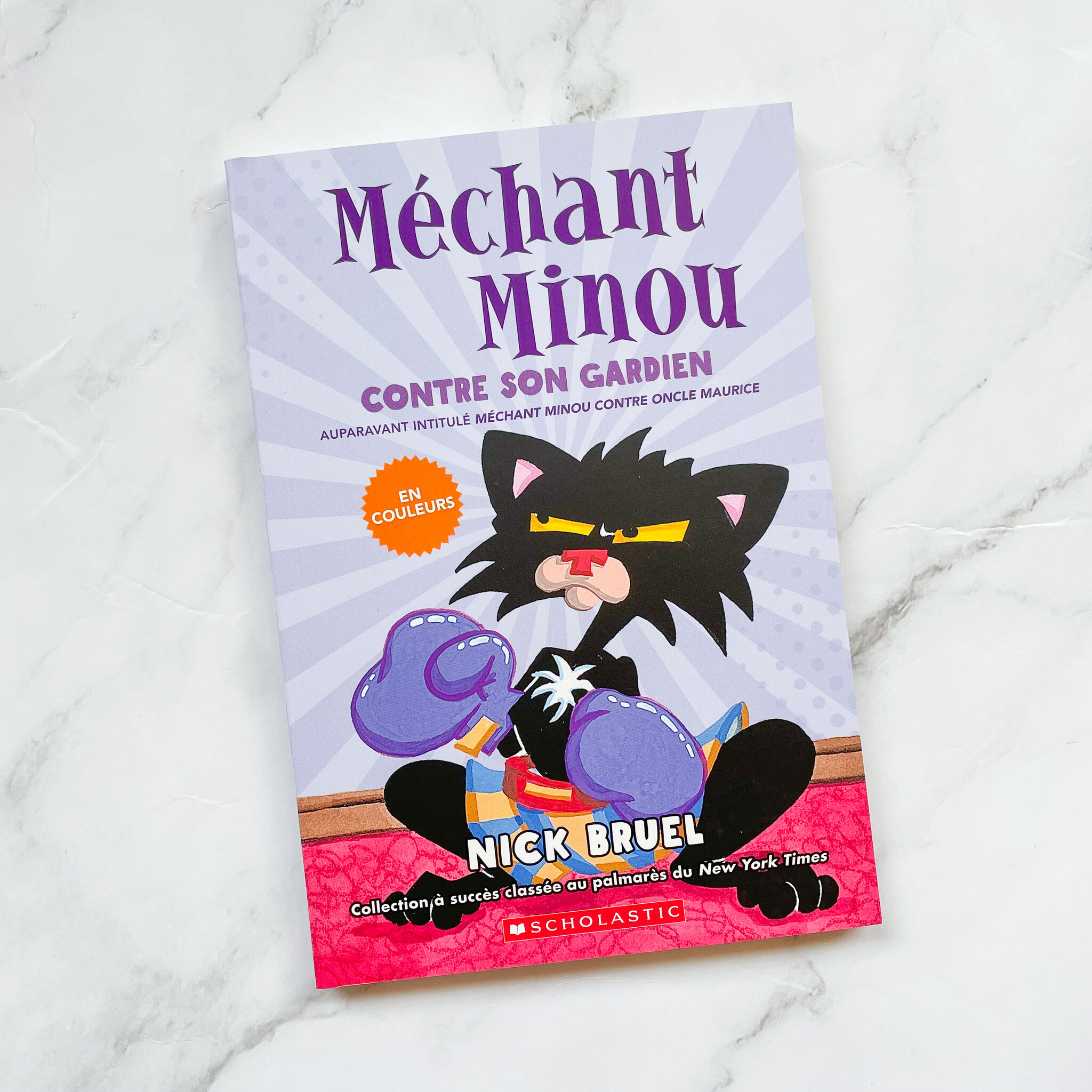 LIVRE - MÉCHANT MINOU CONTRE SON GARDIEN - La Petite Penderie