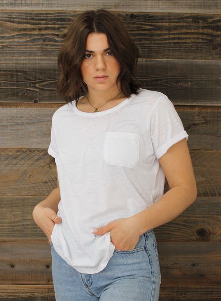 Angie Softwash Pocket Tee - Creations Boutique