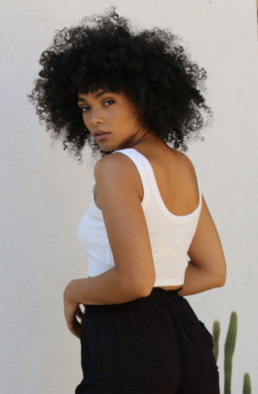 Angie Rib Knit Crop Tank (X2CK3) - Creations Boutique