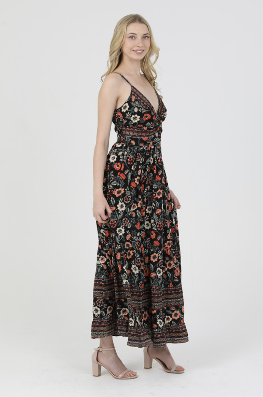 Angie Peek-A-Boo Maxi Dress (F4F50) - Creations Boutique