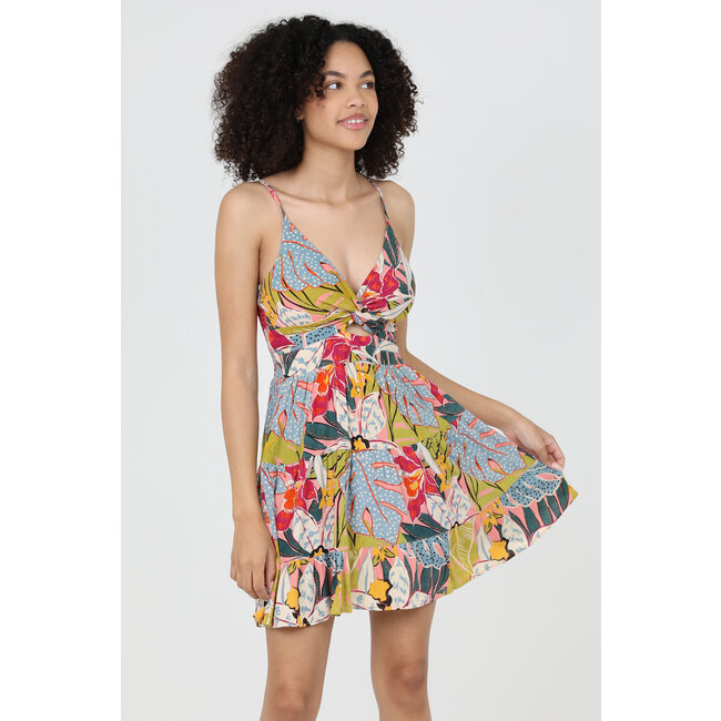 Angie Key Hole Short Dress (C4143) - Creations Boutique