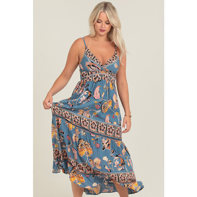Angie Peek-A-Boo Maxi Dress (F4F50) - Creations Boutique